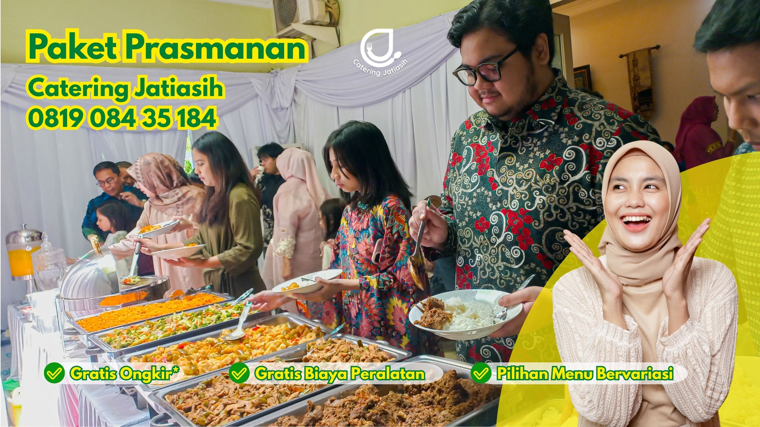 Paket Prasmanan 50 100 200 Orang Gratis Biaya Alat di Jabodetabek